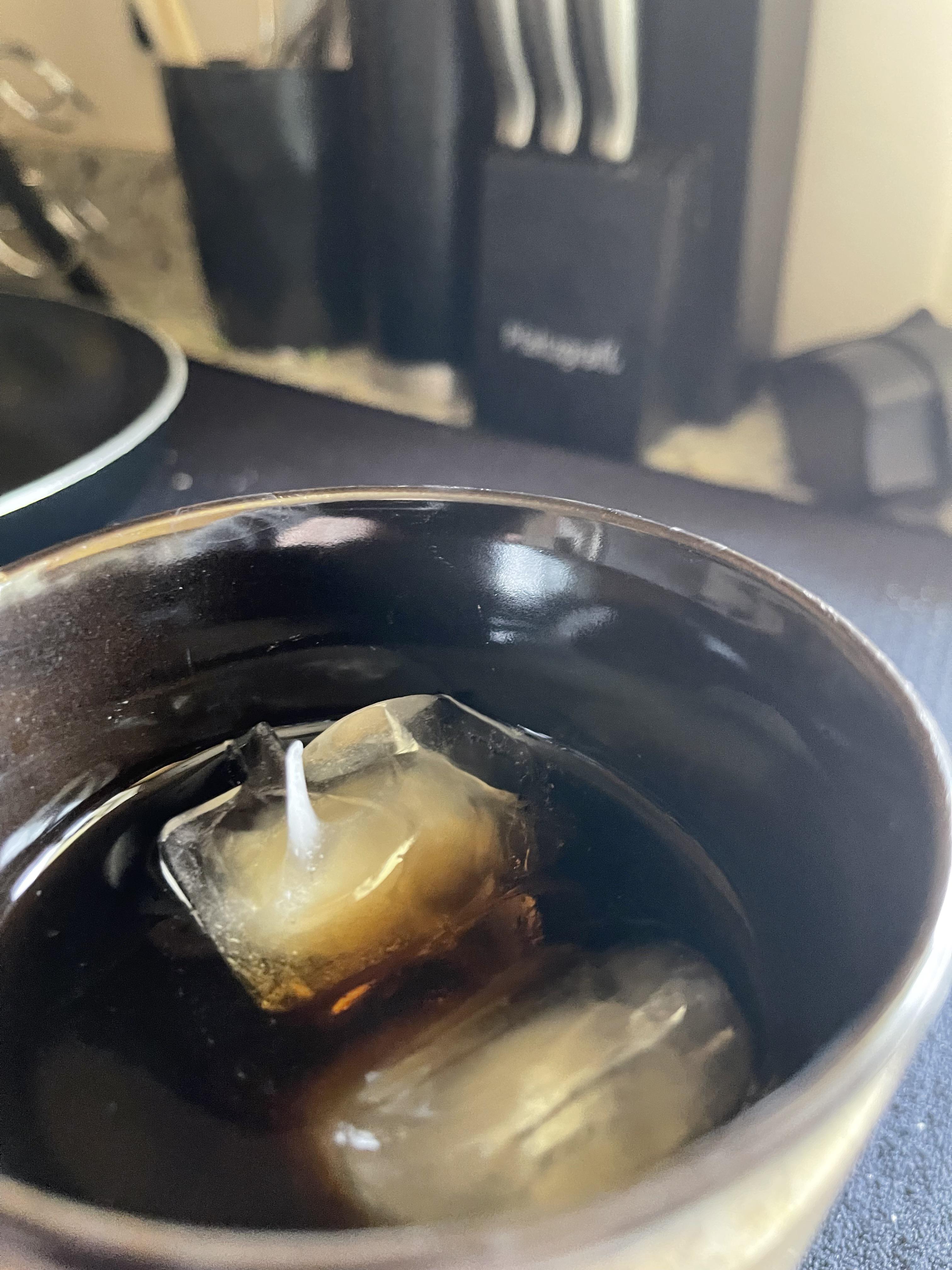 This “horn” that formed on my ice cube. | Scrolller