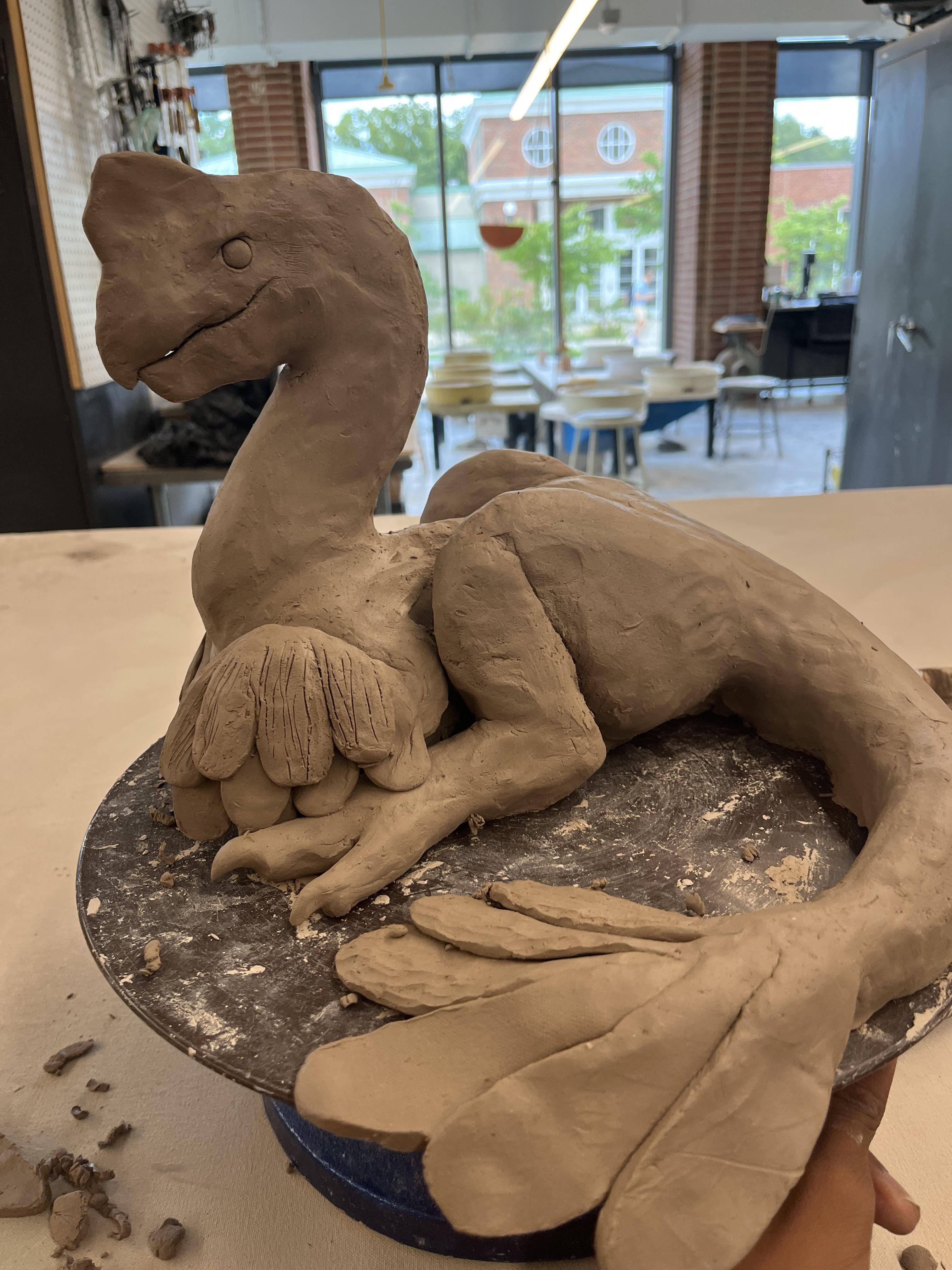 Day 4 Oviraptor Sculpture | Scrolller