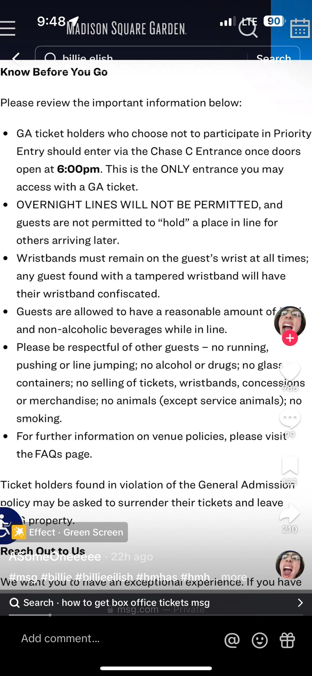 Info for MSG | Scrolller