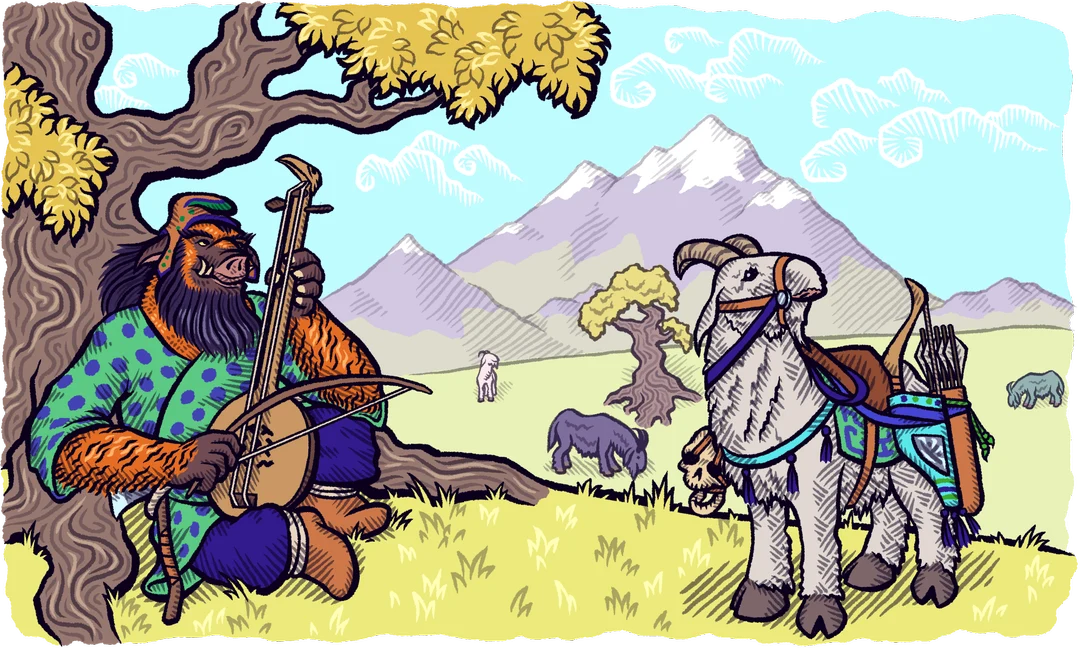 [OC] Orc nomad, resting under a tree | Scrolller