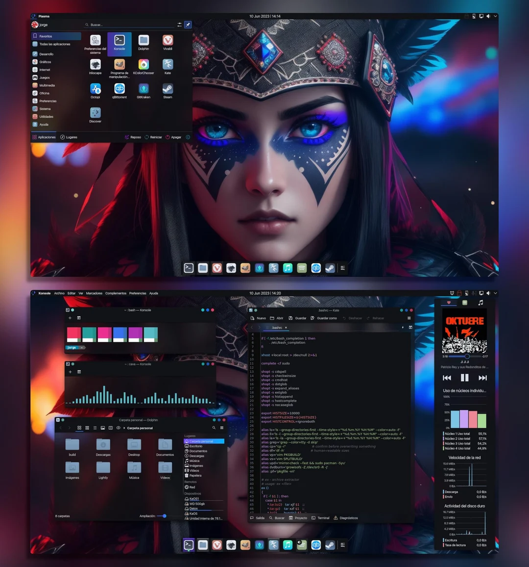 [KDE Plasma] Updated Carl Themes, screenshots | Scrolller