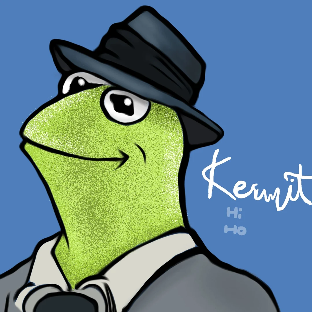Kermit Sinatra", By Me, Digital Drawing, 2023 | Scrolller