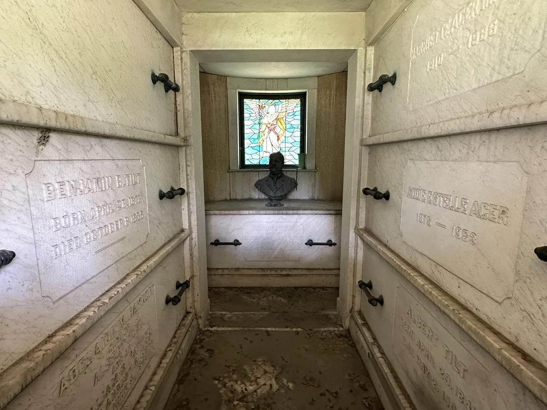 Inside the Tilt family Mausoleum, Woodlawn, Bronx, NY. | Scrolller