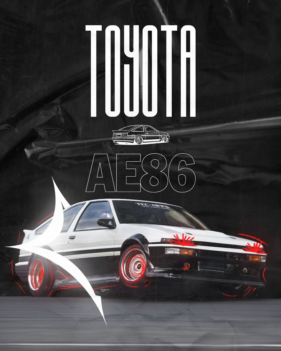 Toyota AE86 Sprinter Trueno, Me, Poster, 2023 | Scrolller
