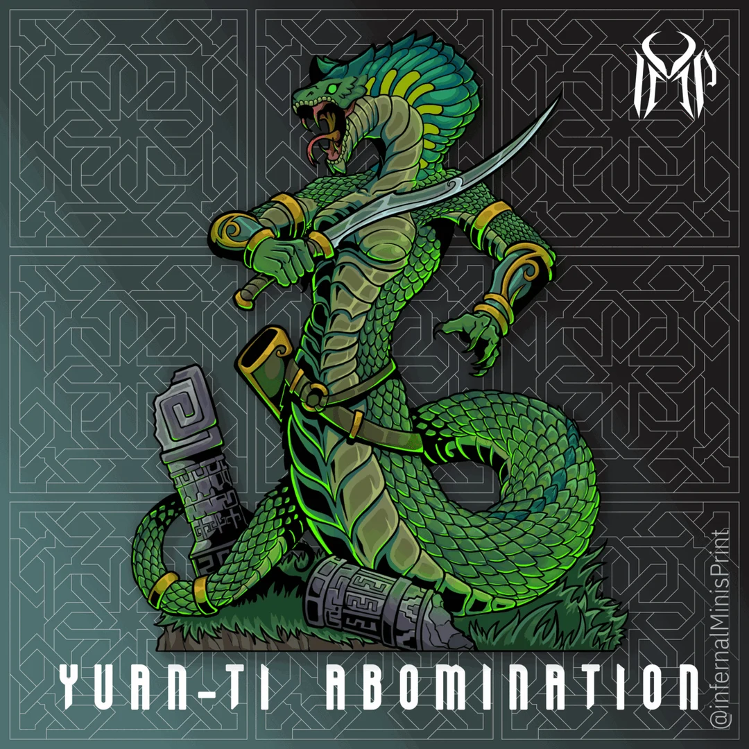 Yuan-ti Cobra Abomination Fanart | Scrolller