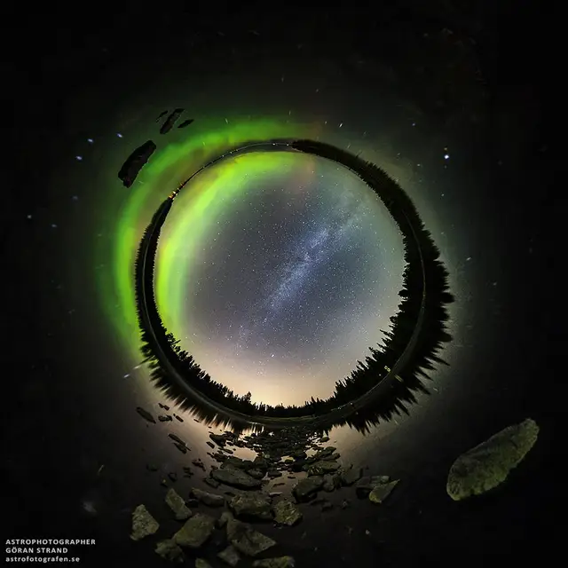 Aurora and Milky Way in a Little Sky | Scrolller