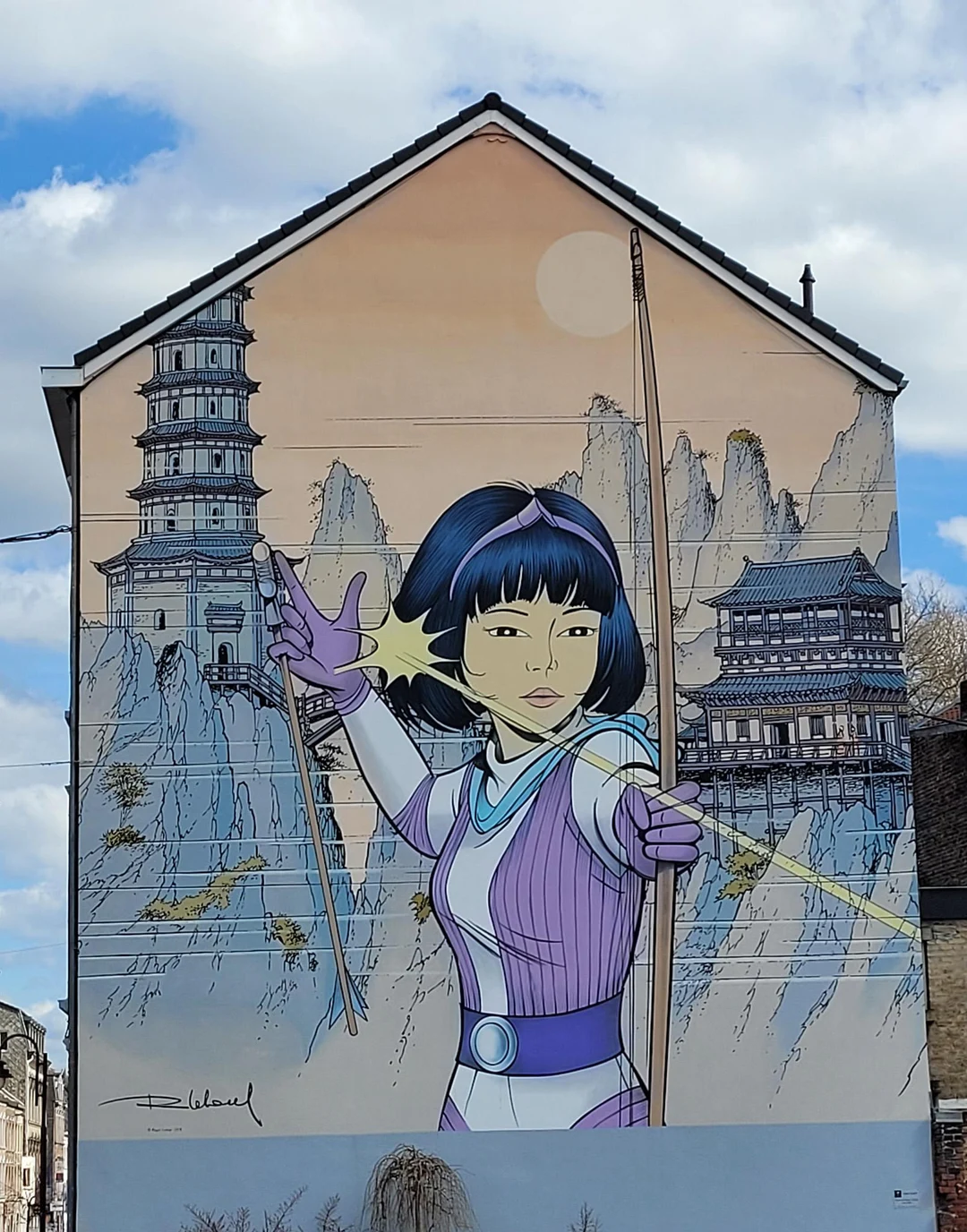 Wall art "Yoko Tsuno" by ArtMural (Verviers-Belgium) | Scrolller
