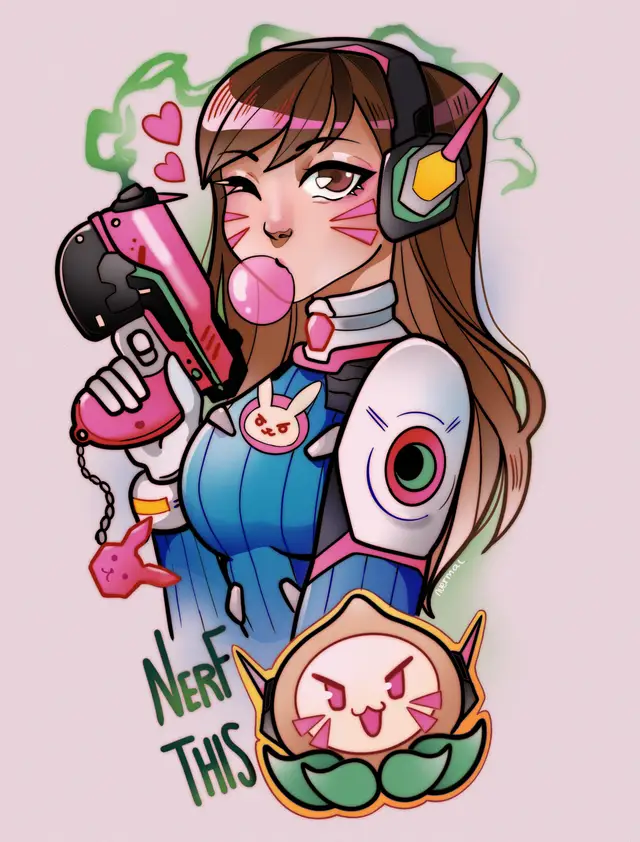 Nerf This! D.VA fanart