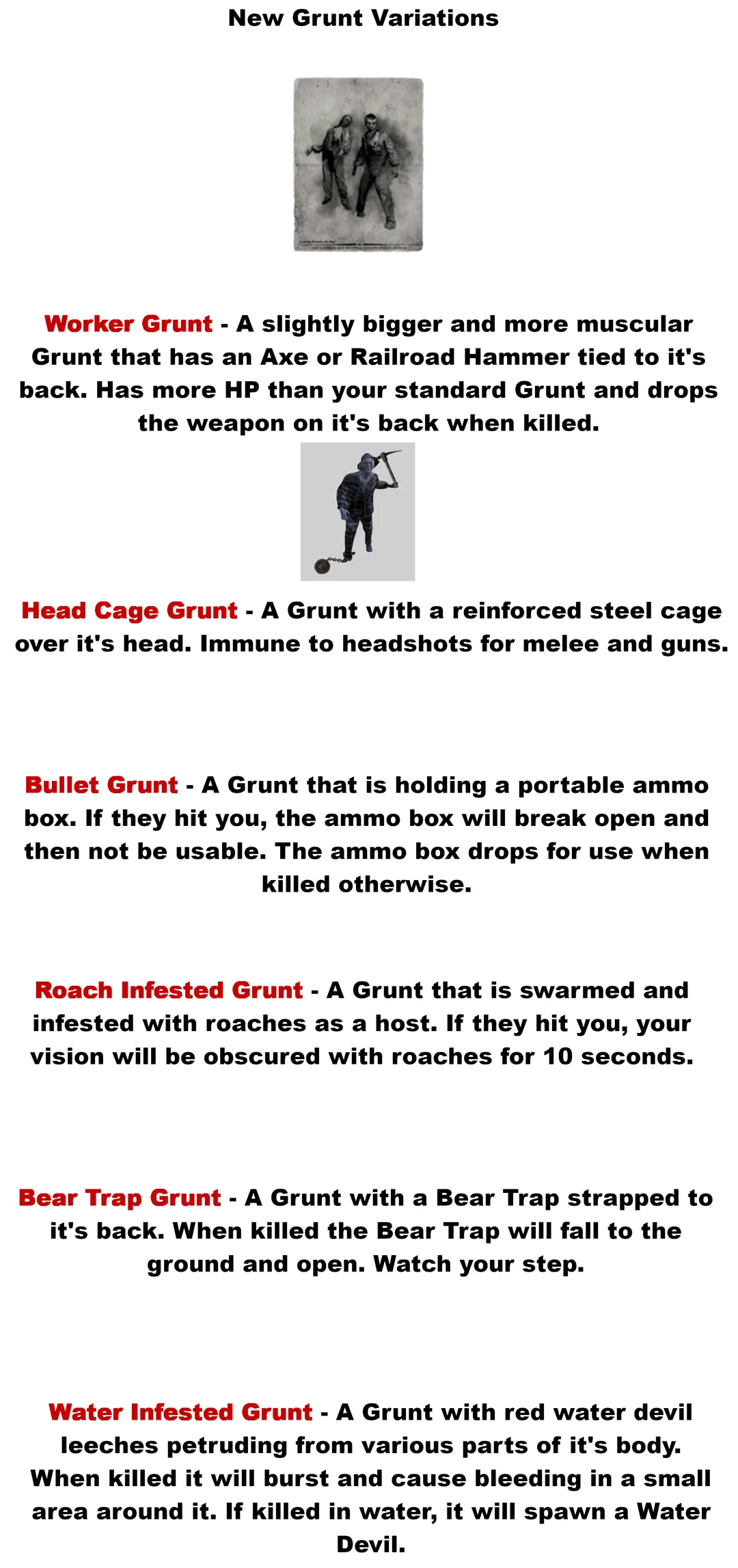 Ideas for New Grunt Zombies Variations and Types | Scrolller