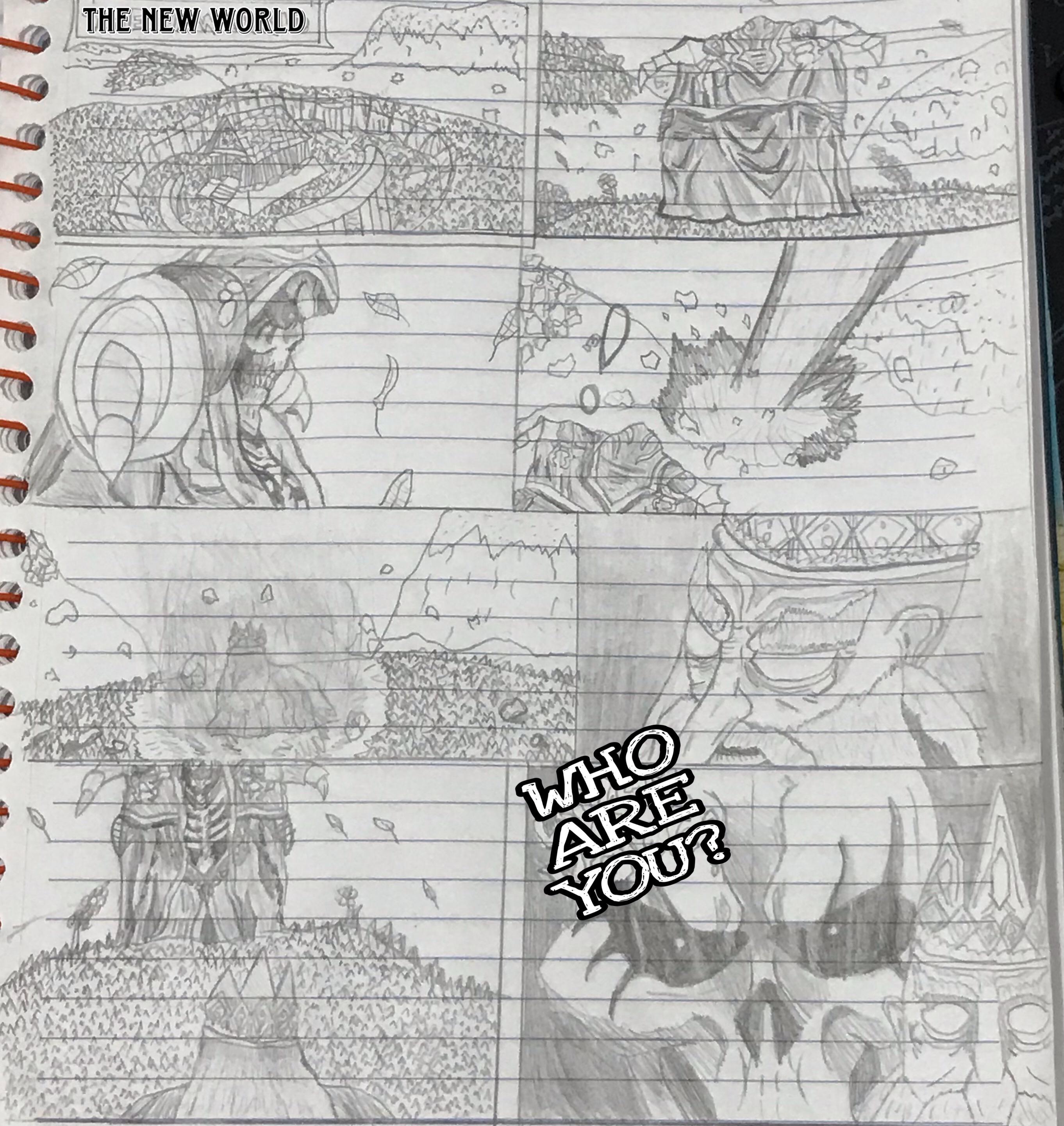 I drew Ice King arriving The New World , and The Undead King is going to fight him …(‼️You must ...