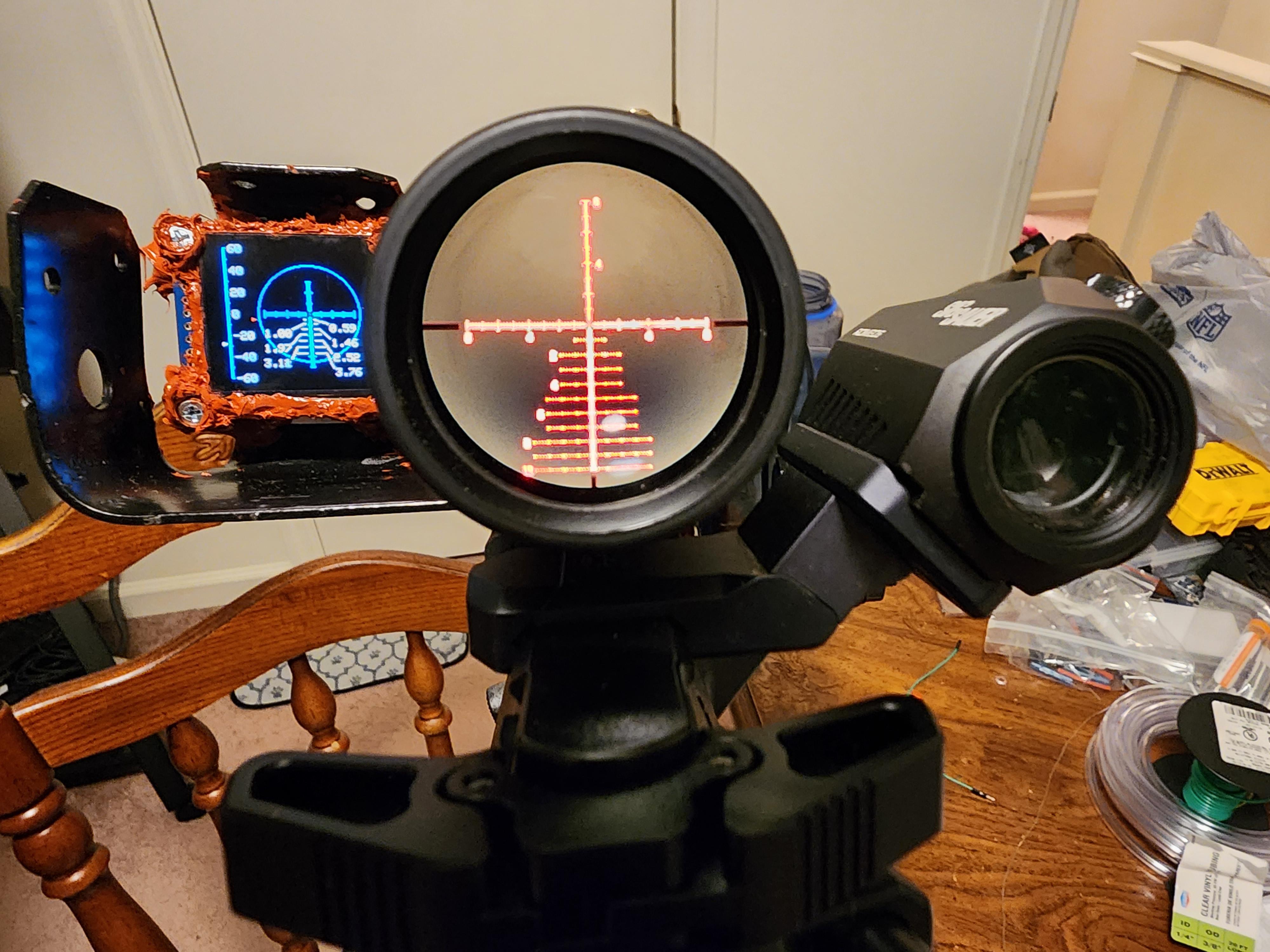 Teaser 2 of Ballistics Calculating Module prototype: All mounted up and ready for the range ...