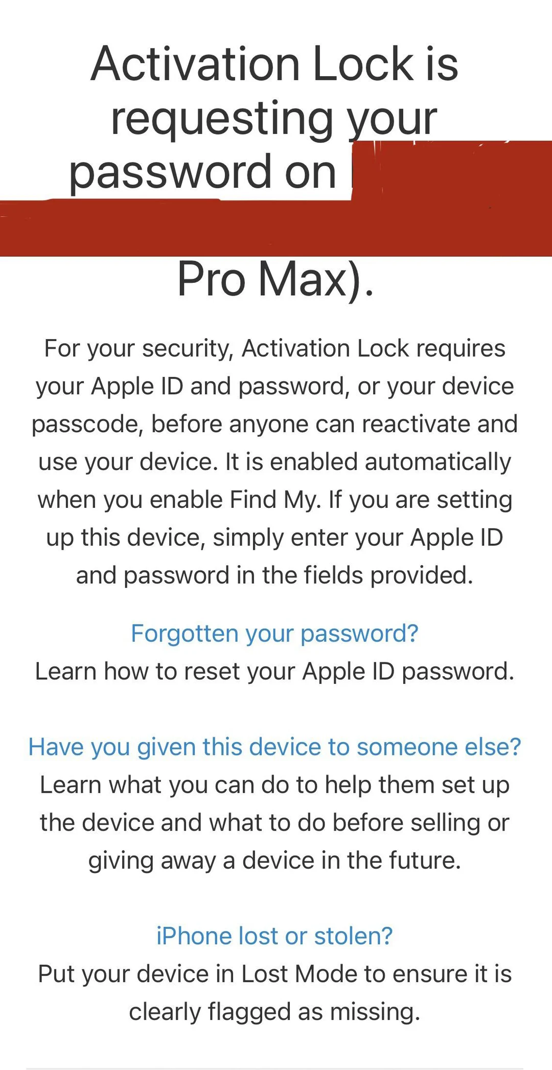 Activation lock is requesting your password? | Scrolller
