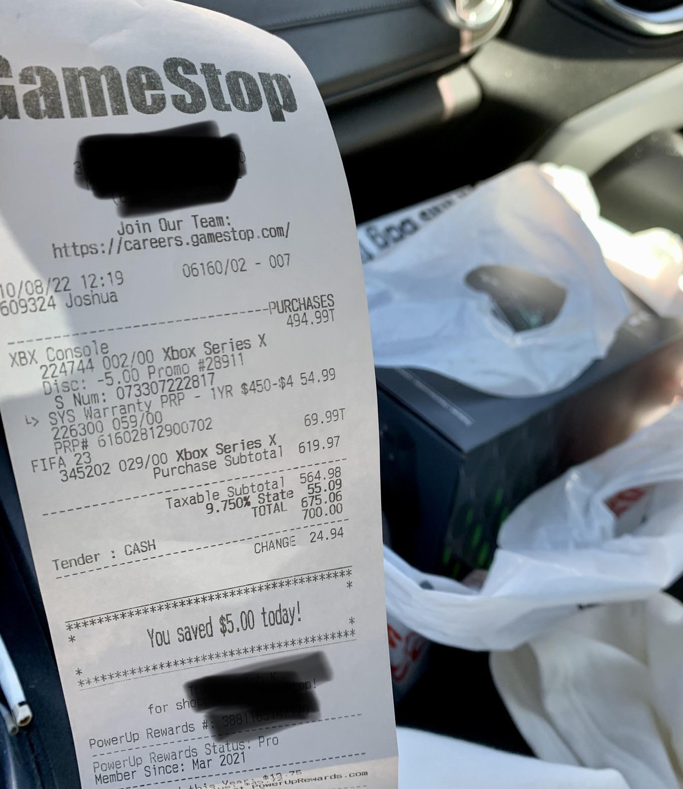 Waited for this so long and Mandatory Receipt porn 🚀 … Joshua at GS was amazing 💯 | Scrolller