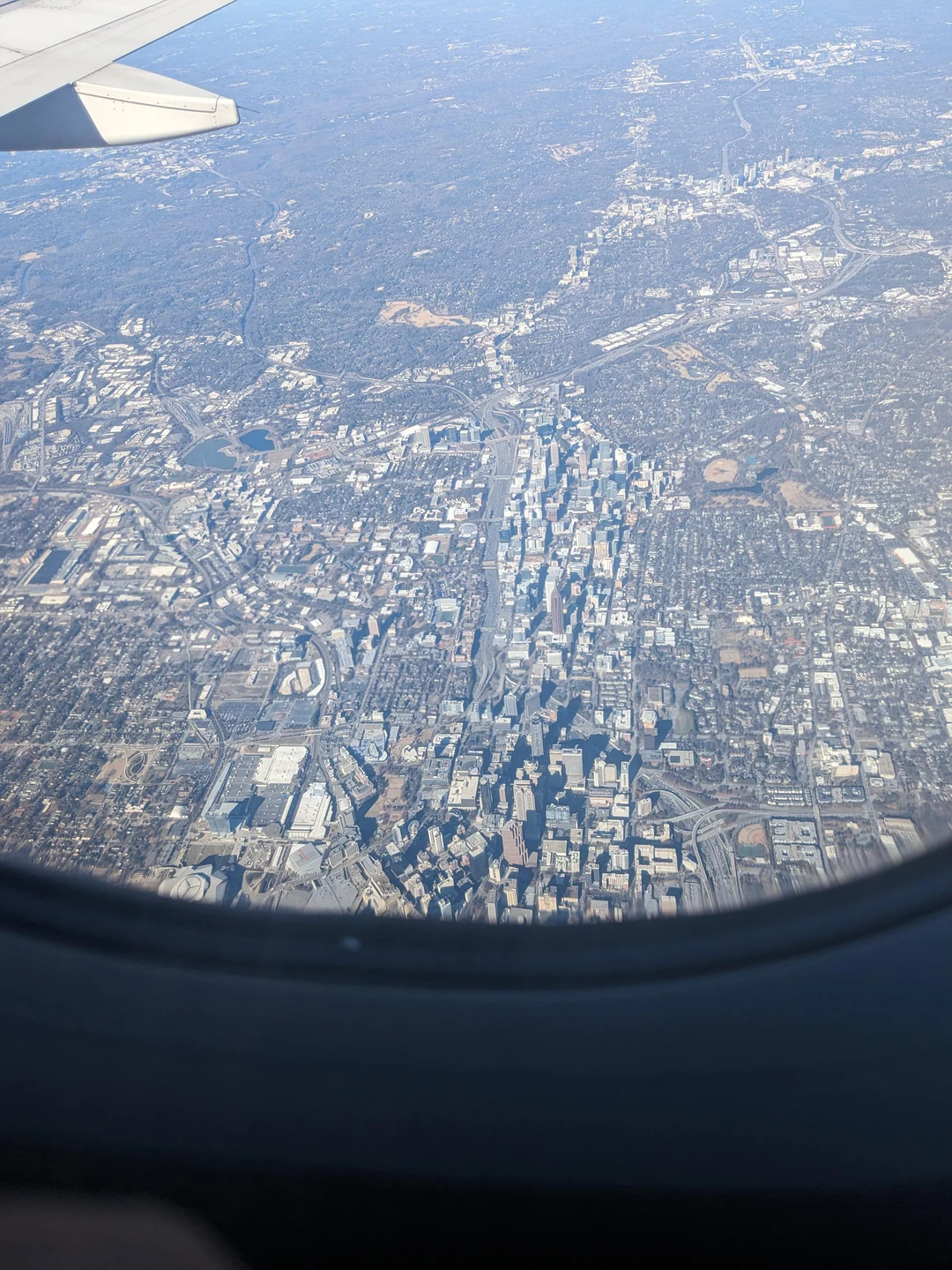 Downtown and Midtown Atlanta from plane | Scrolller