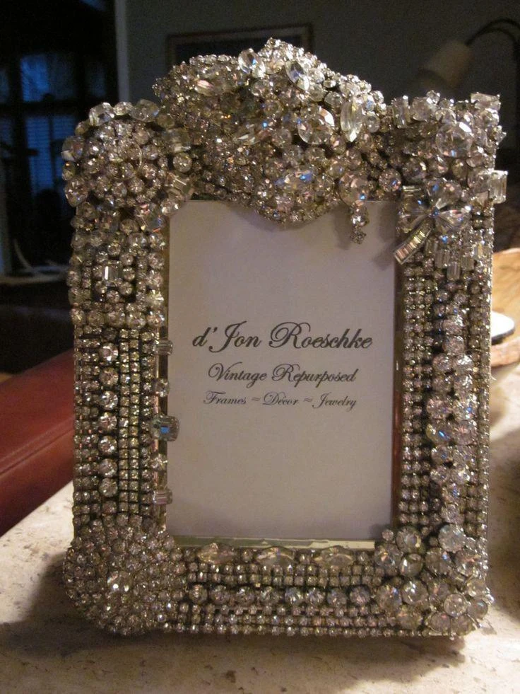 White Crystal Picture Frame | Scrolller