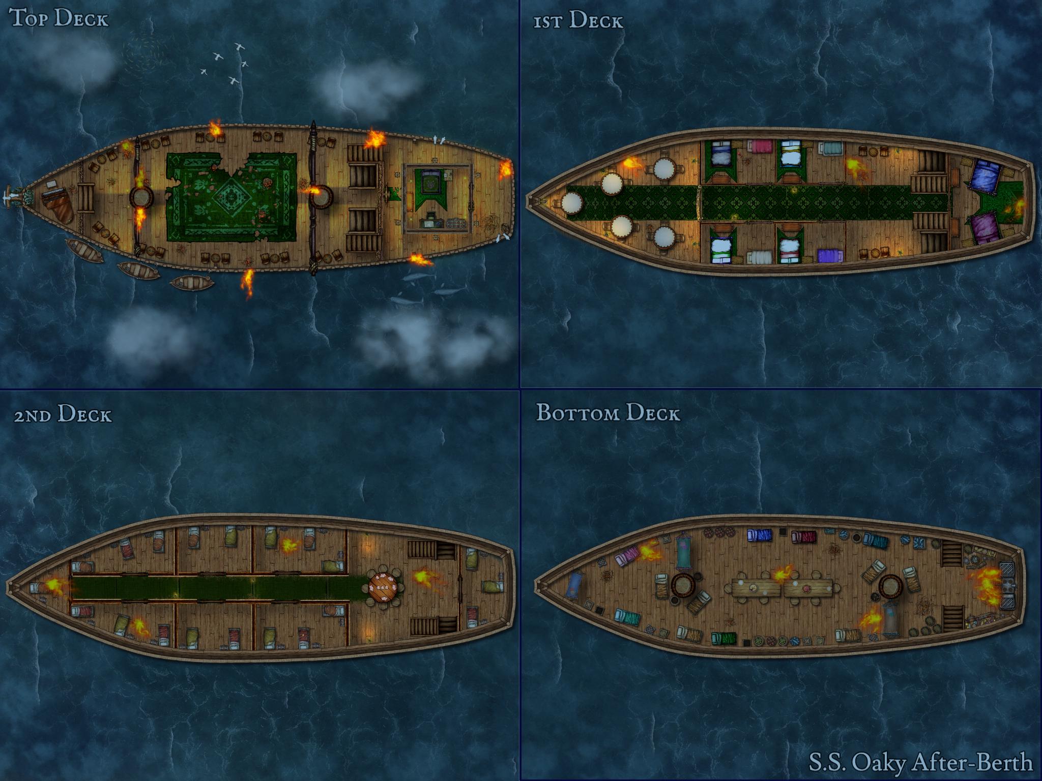 S.S. Oaky After-Berth cruise ship under attack. | Scrolller