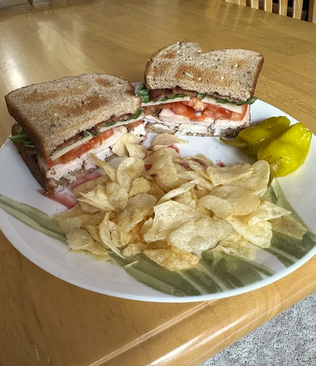 turkey club: smoked turkey, mayo, onion, tomato, lettuce, bacon, swiss, honey mustard dressing ...
