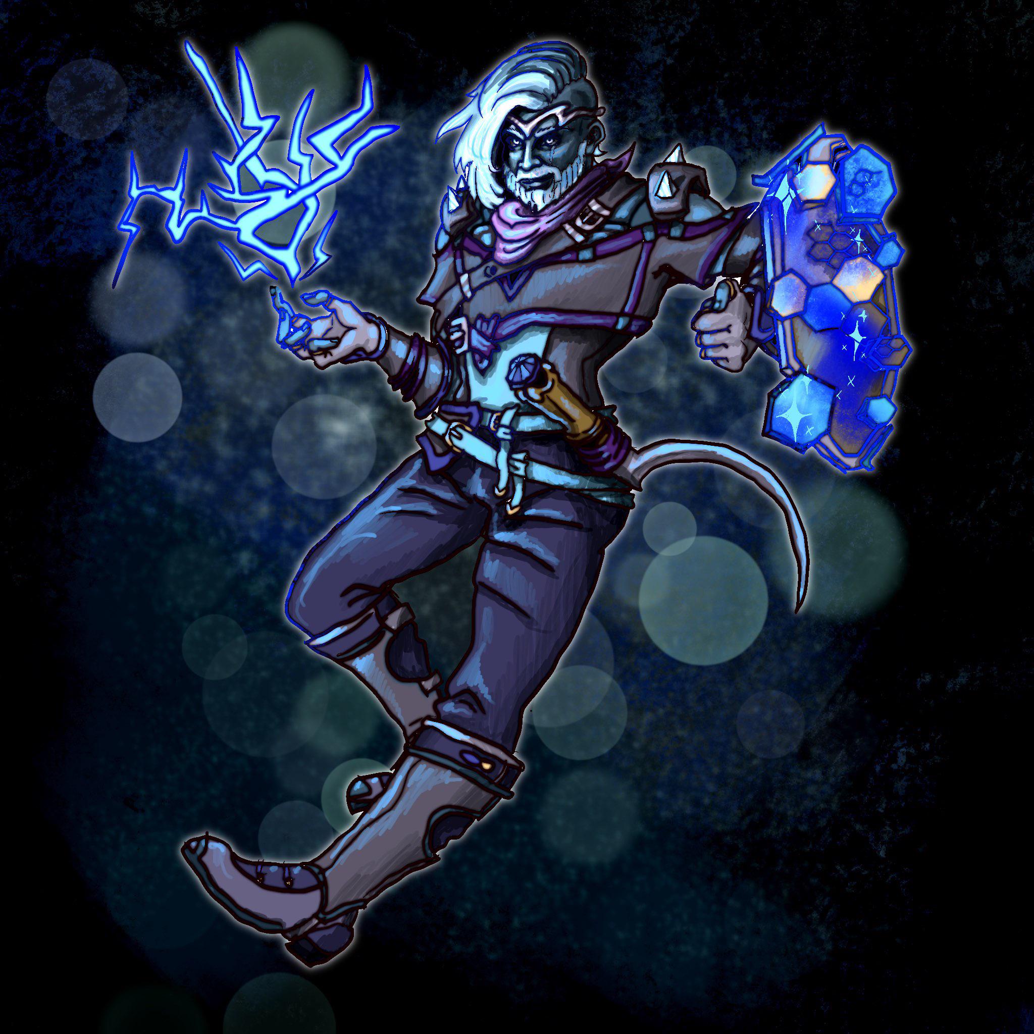 [ART] Air Genasi Cleric | Scrolller