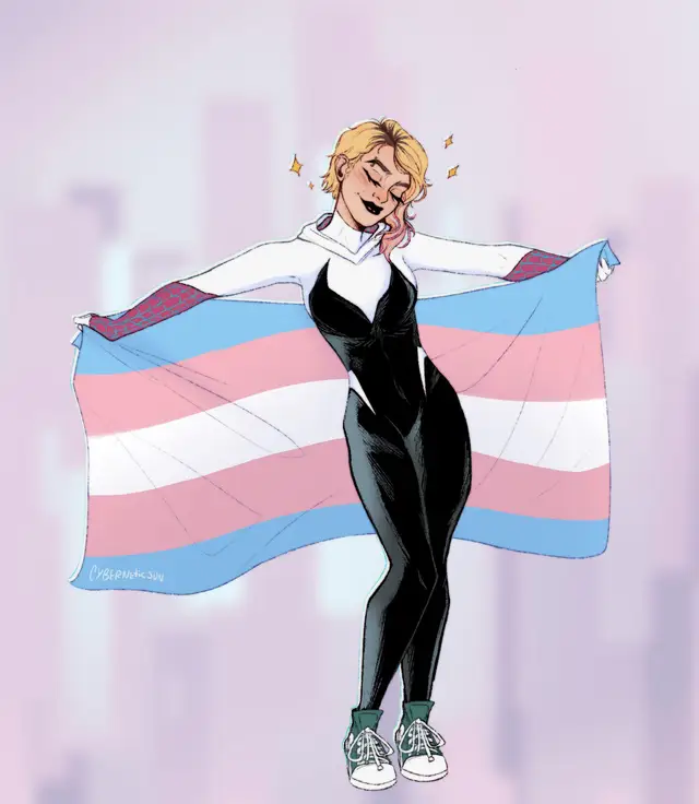 Spider-Woman says Trans Rights (credit to @AshJubilee on Twitter) | Scrolller