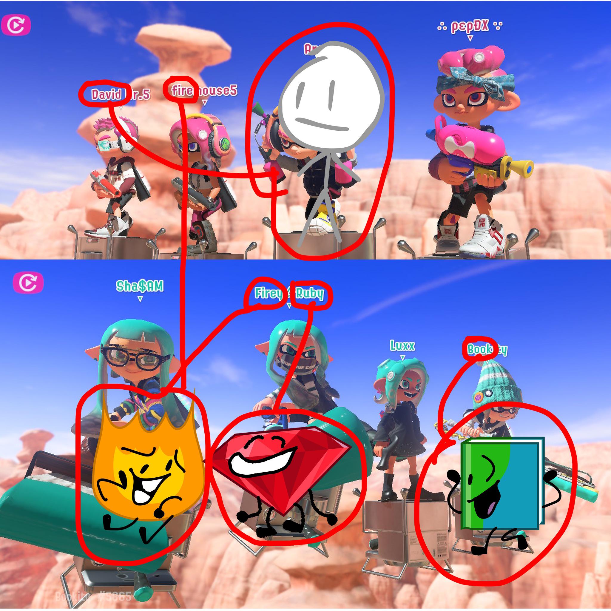 Well. BFDI got it’s way to splatoon. | Scrolller