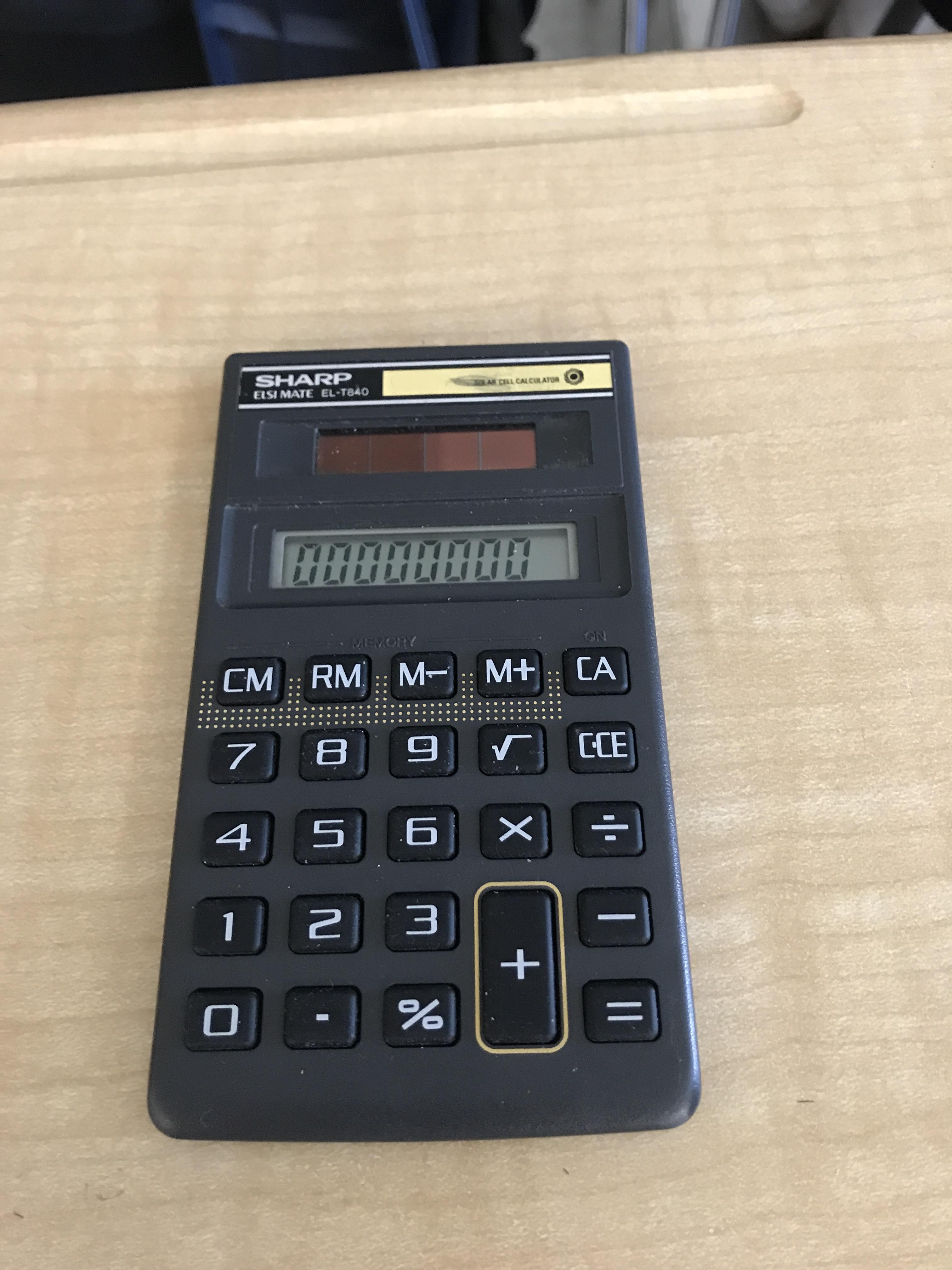 When my calculator is turned on after being turned off for several hours, it often displays a ...