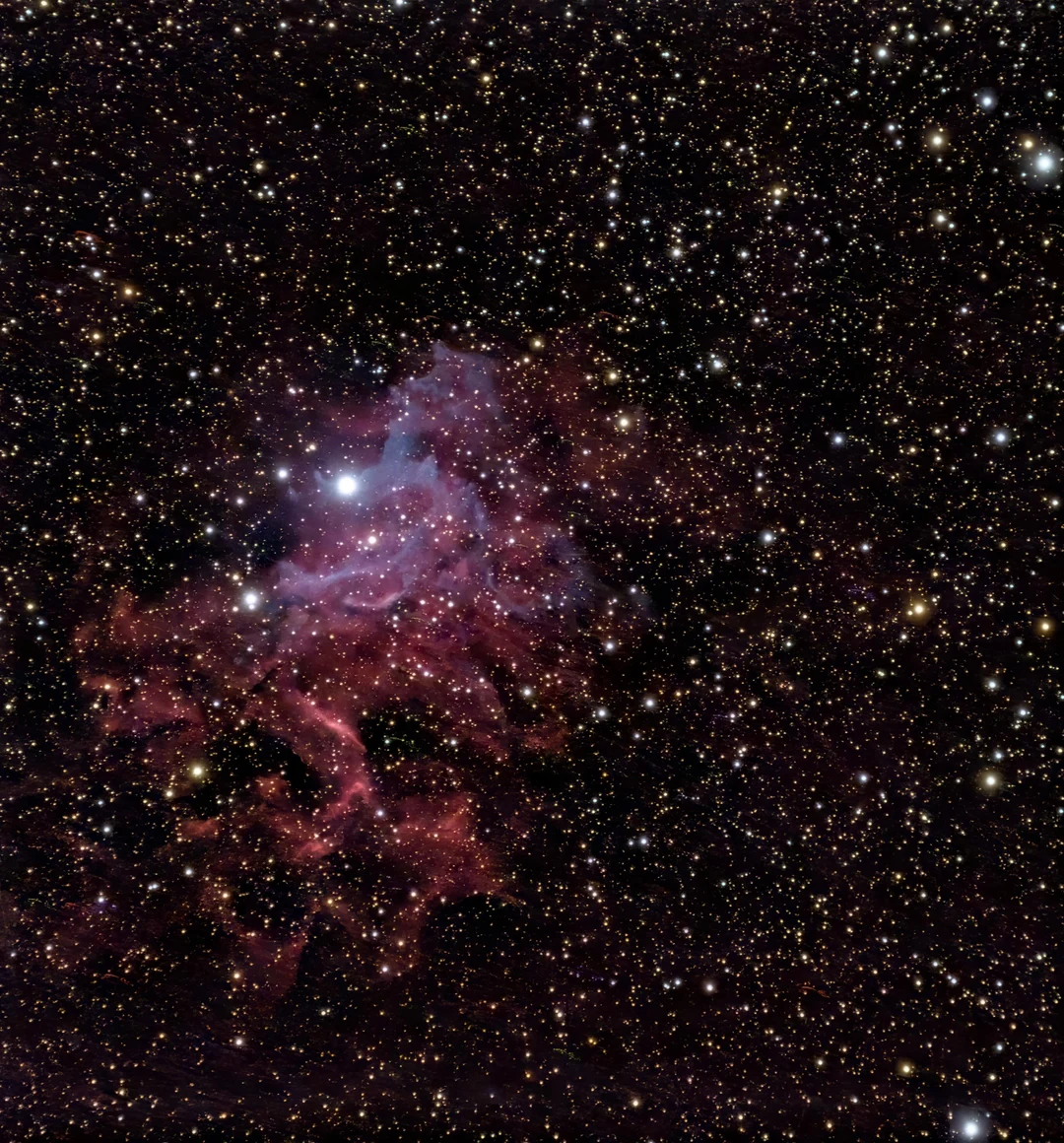 Flaming star nebula | Scrolller