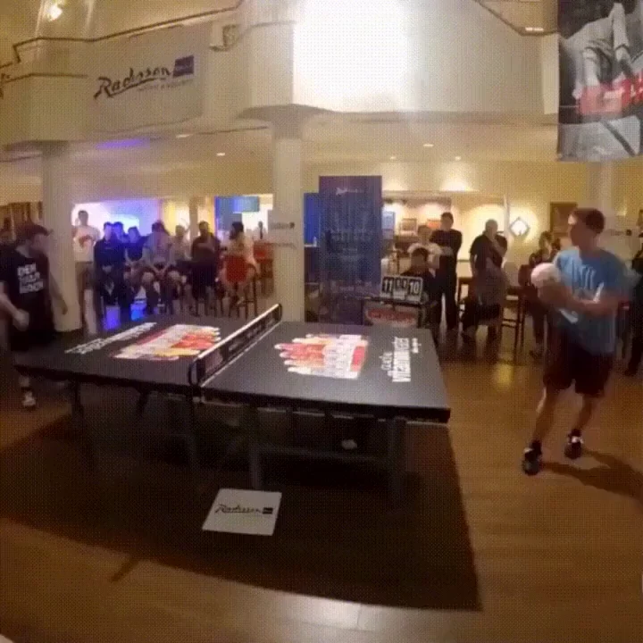 Playing ping pong with their heads | Scrolller