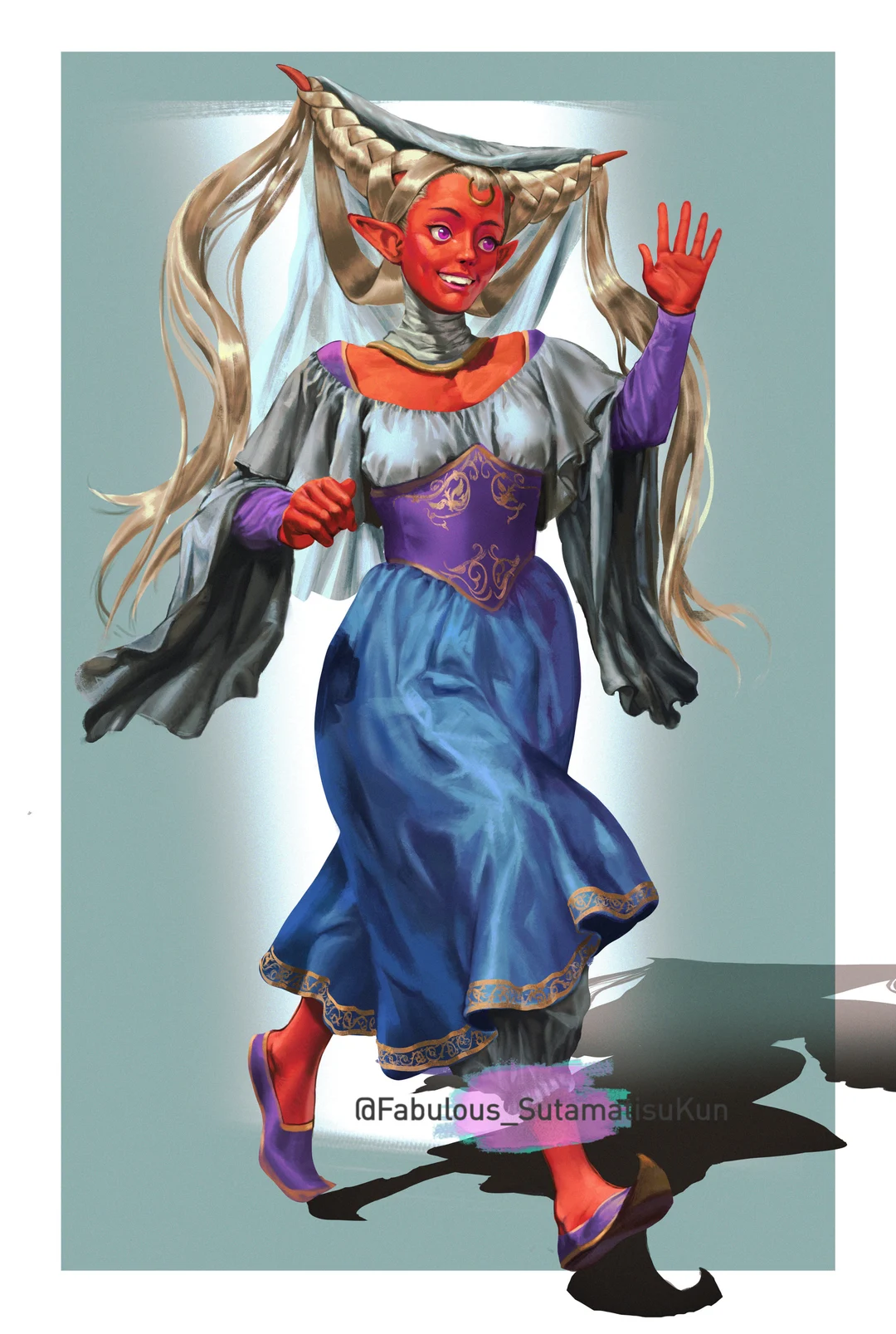 [OC] A jolly tiefling witch. | Scrolller