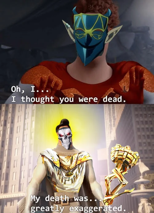 POV: You were about to lose to the great demon Jaldabaoth but suddenly ...