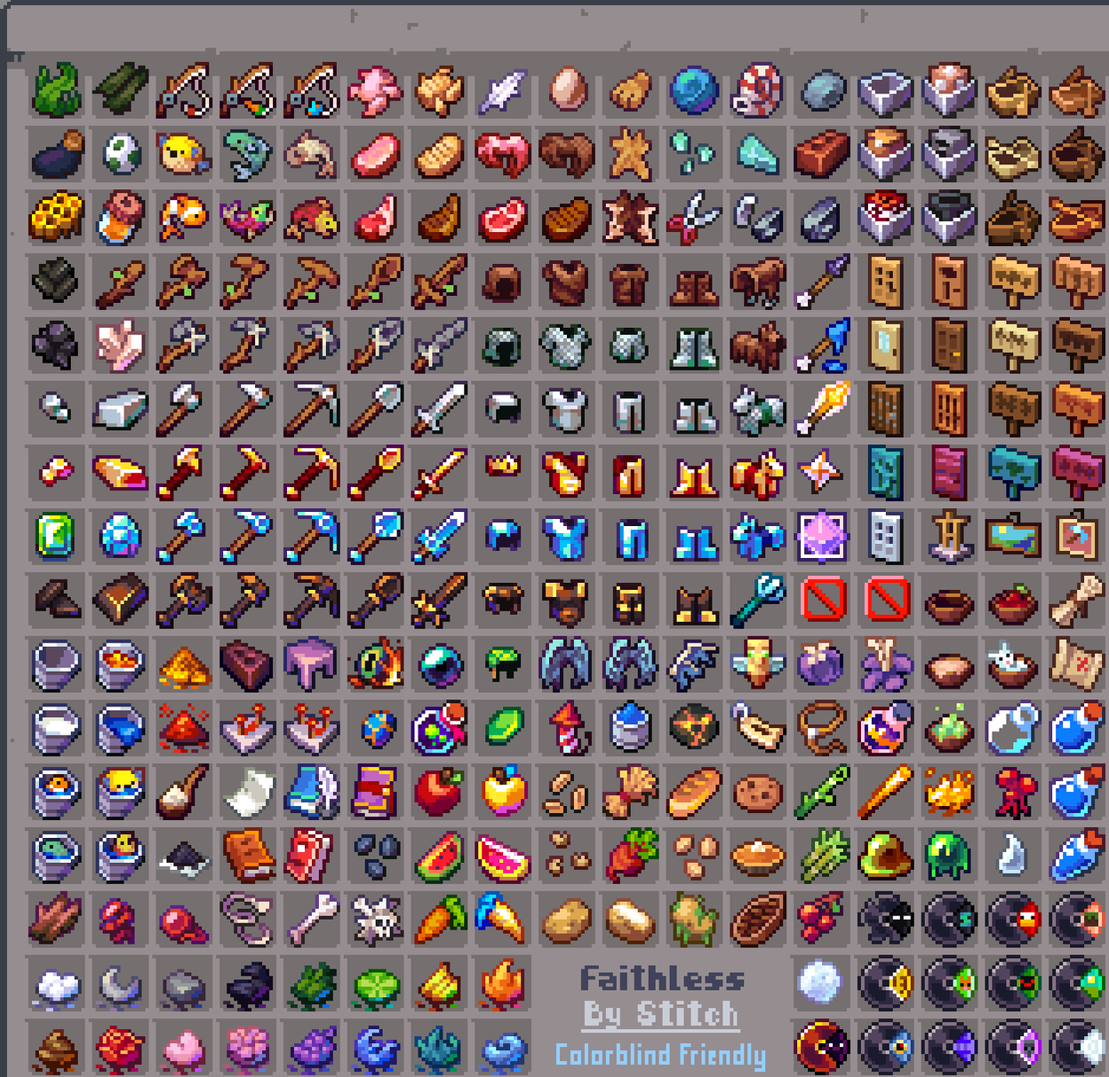 I finished every main item in my texture pack after 8 months. | Scrolller