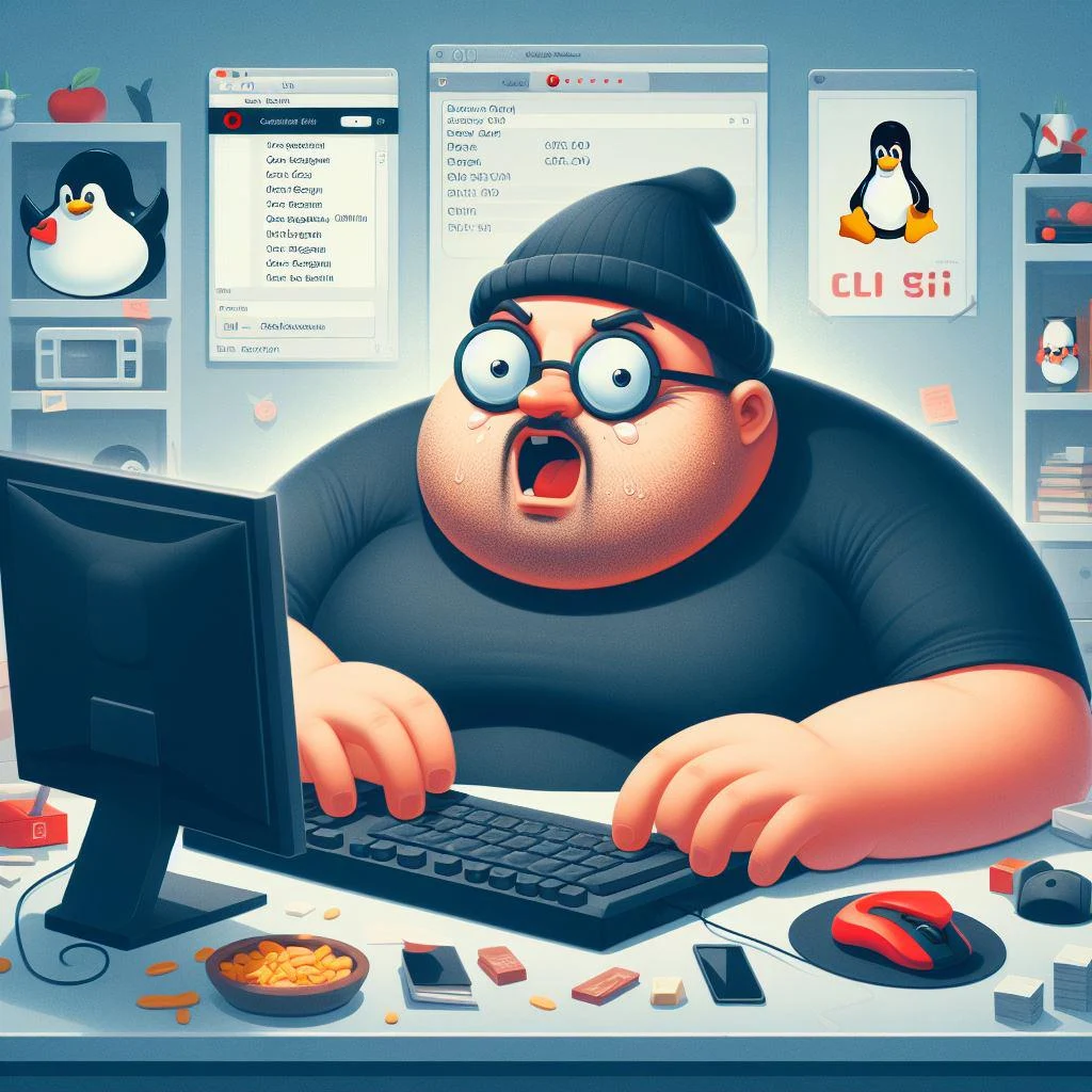I asked Microsoft CoPilot to draw a typical linux user in his natural environment... | Scrolller