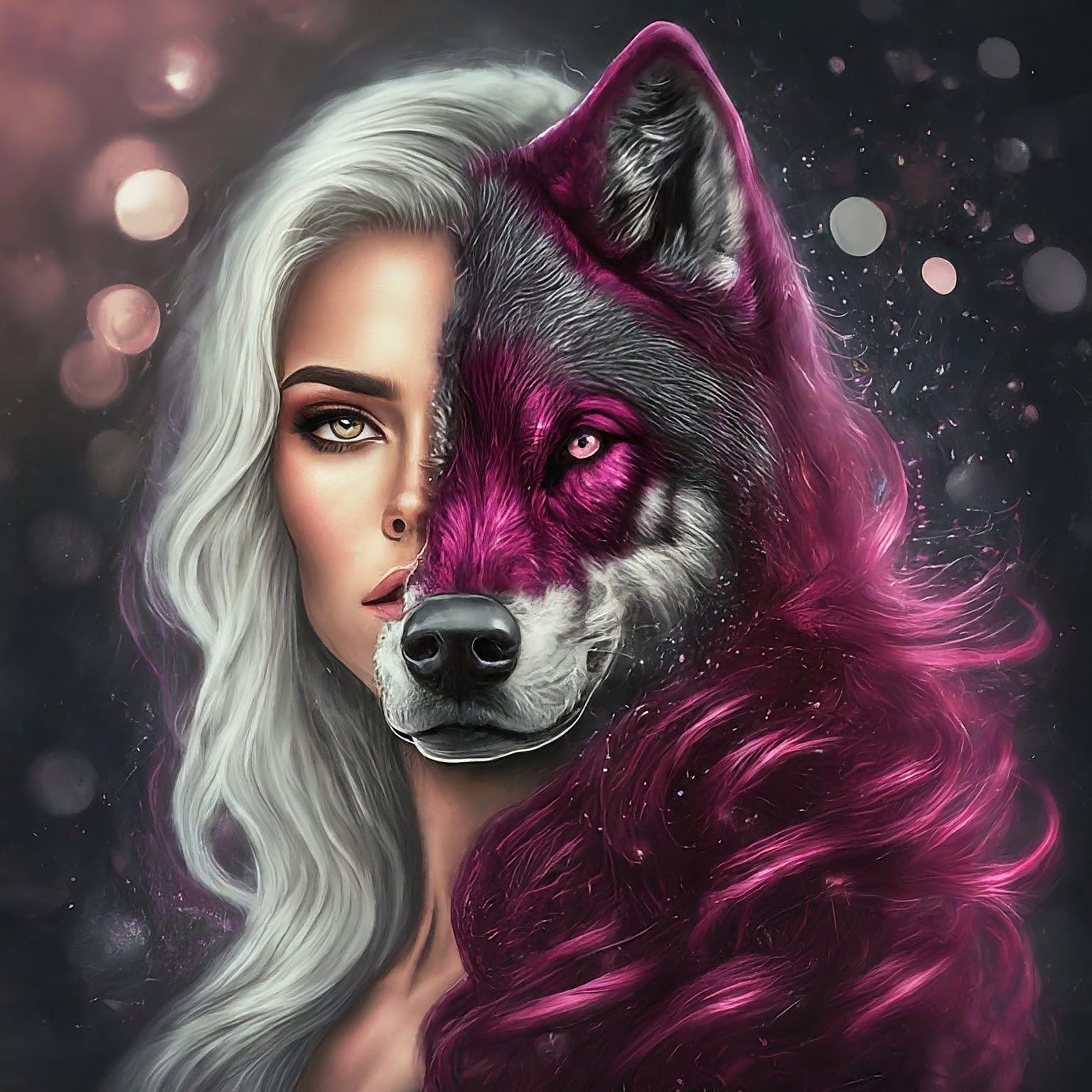 Half woman and wolf | Scrolller