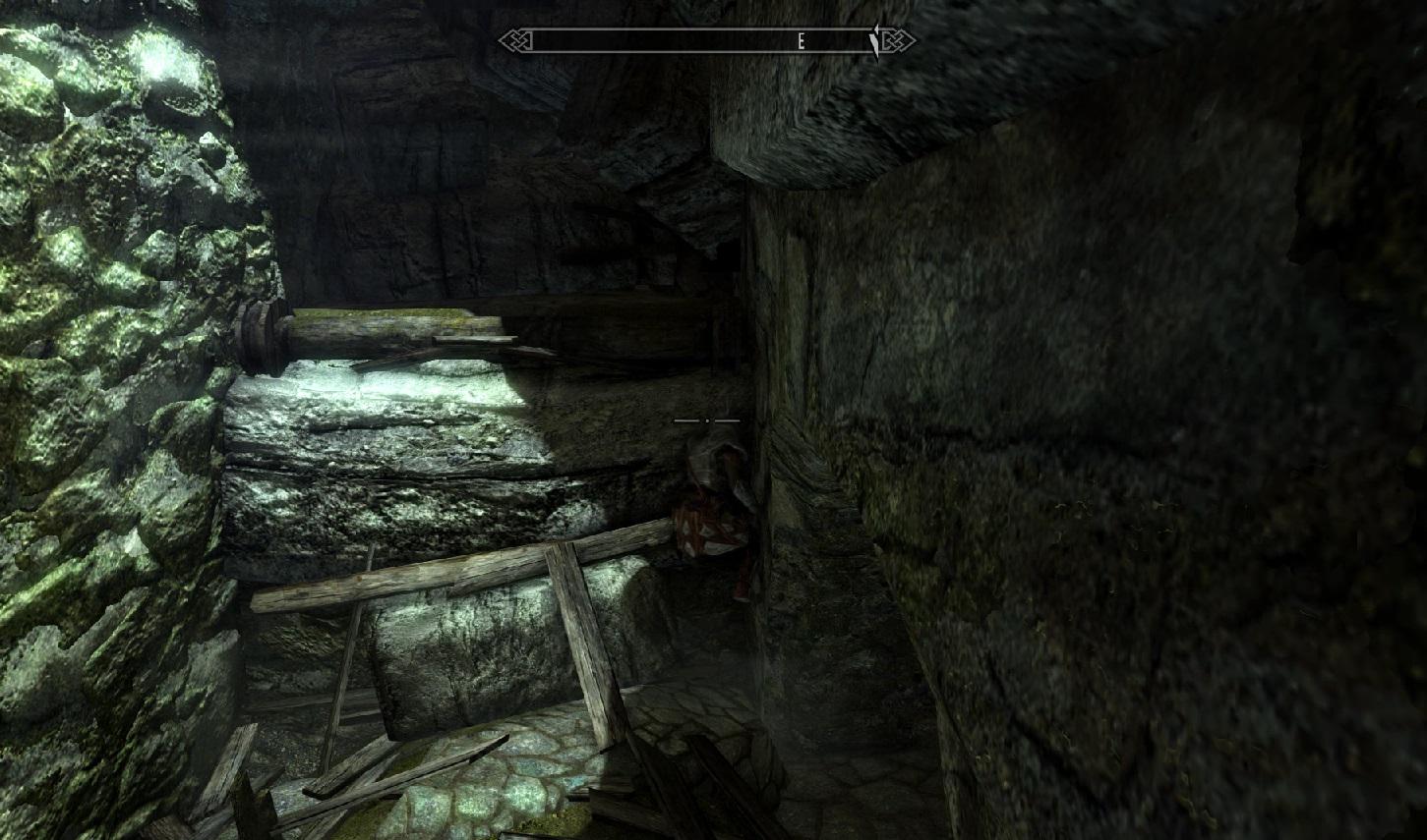 First time playing Skyrim and I'm stuck and cannot move from the corner ...