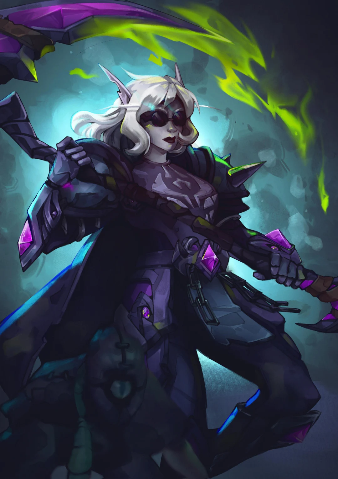 I tried to paint my death knight like an Hearthstone card | Scrolller