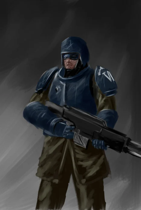 Moebian 6th sketch, happy I finally managed a half decent guardsman | Scrolller