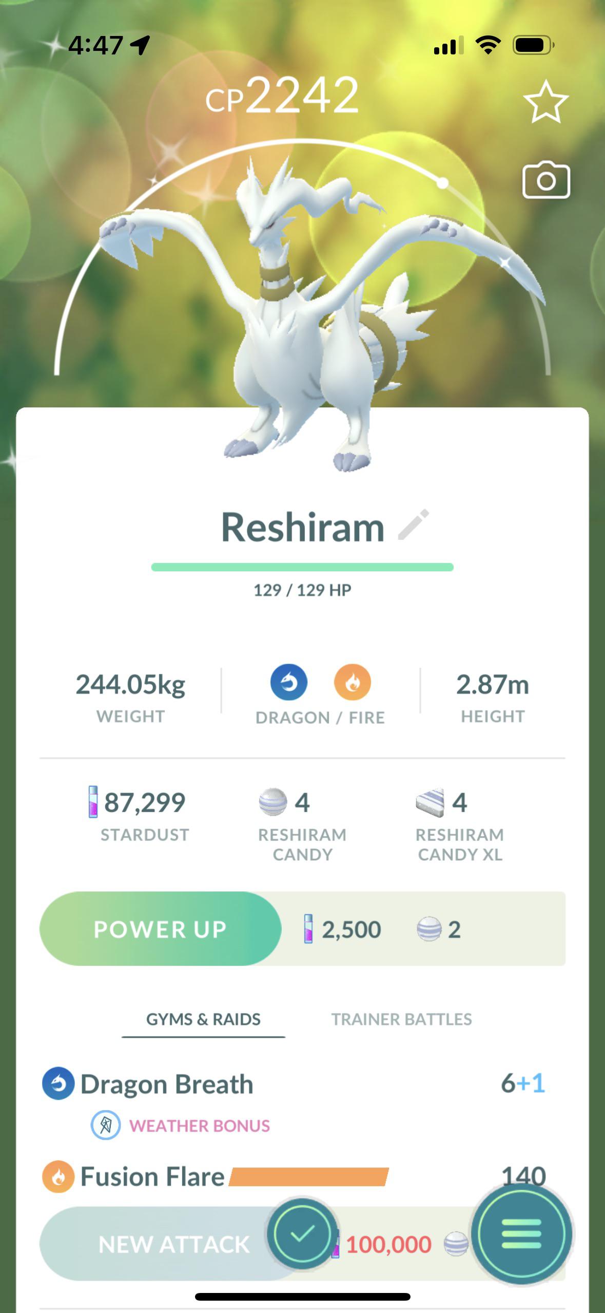 Discover more like Pokemongo: First Reshiram raid, gets a shiny ...