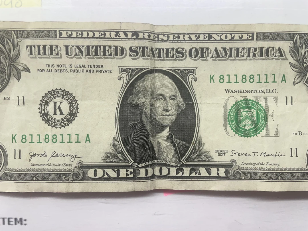 $1 Dollar serial number | Scrolller