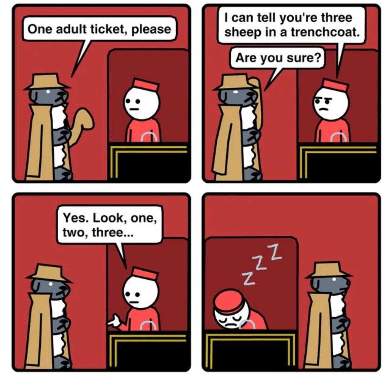 One sheep. Two sheep. Three shee.. | Scrolller