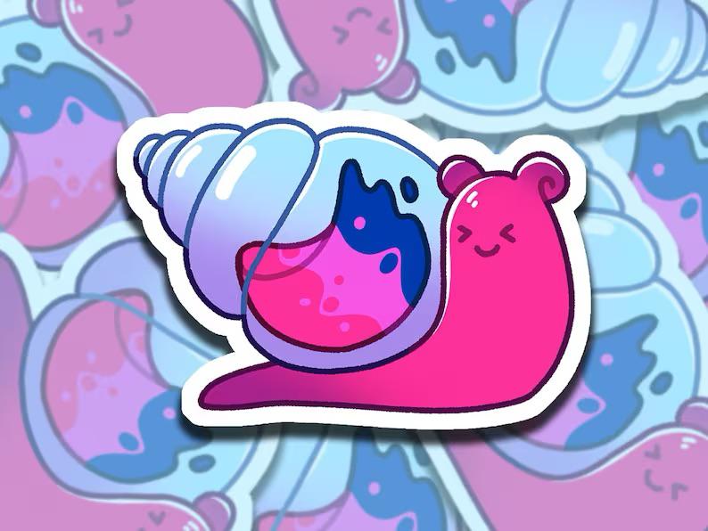Here’s a little snail sticker | Scrolller