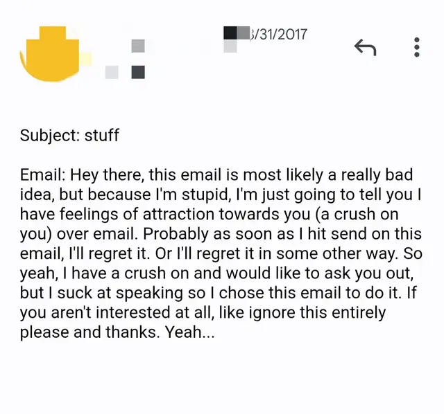 This email I sent to my crush using my High School's email system | Scrolller