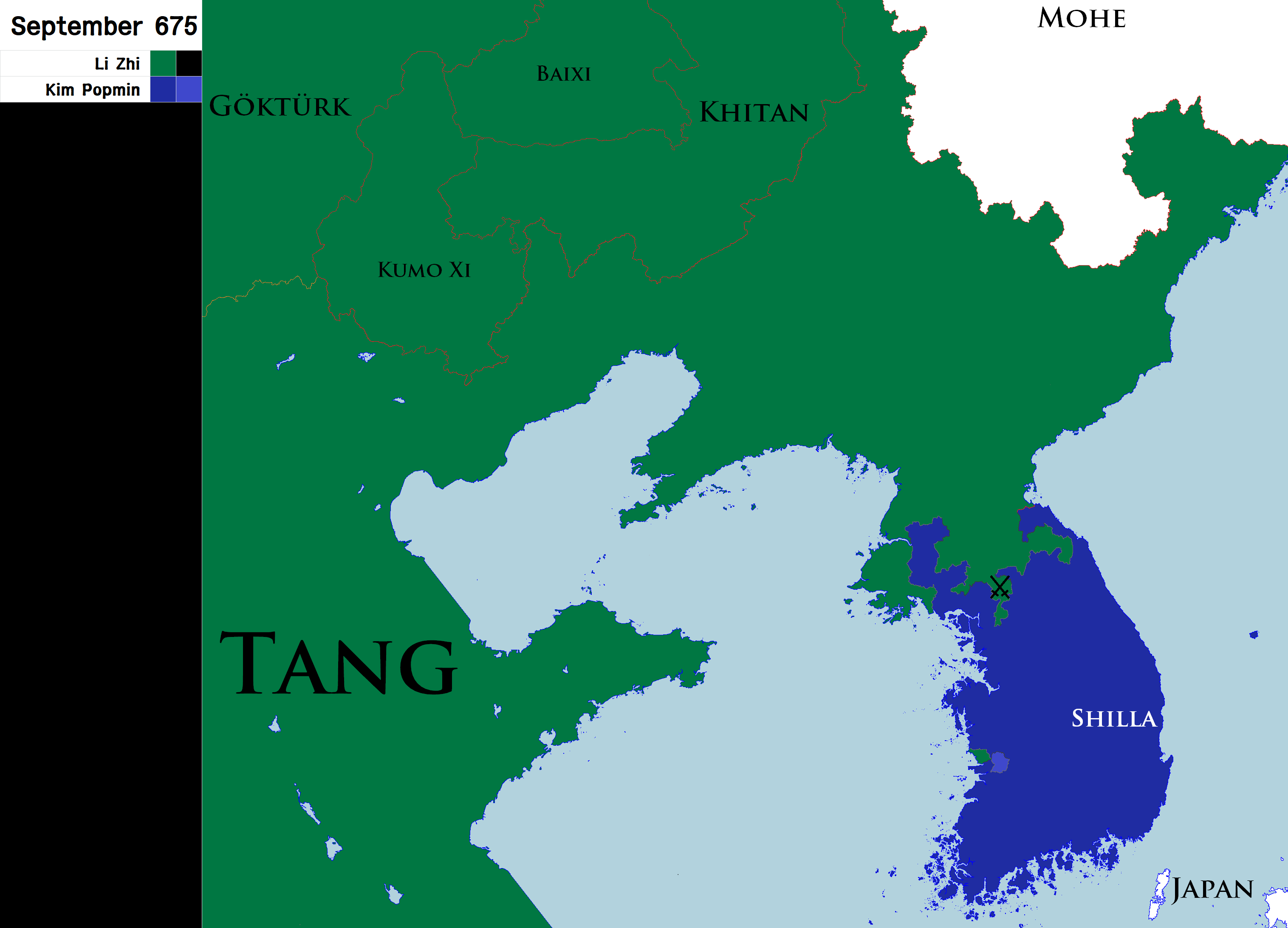 East Asia Map when Battle of Maeso | Scrolller