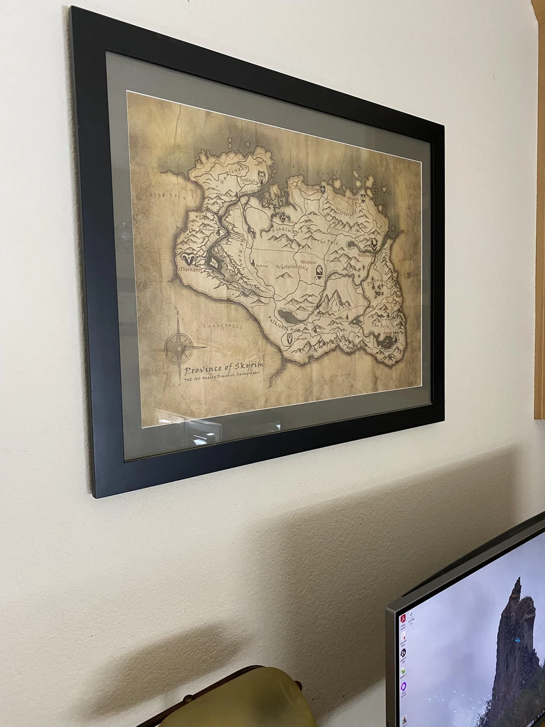 Framed Map From Original Release | Scrolller