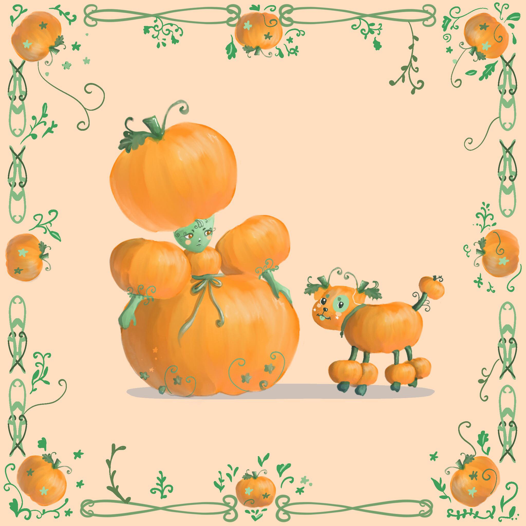 Pumpkin Princess, Me, Digital, 2022 | Scrolller