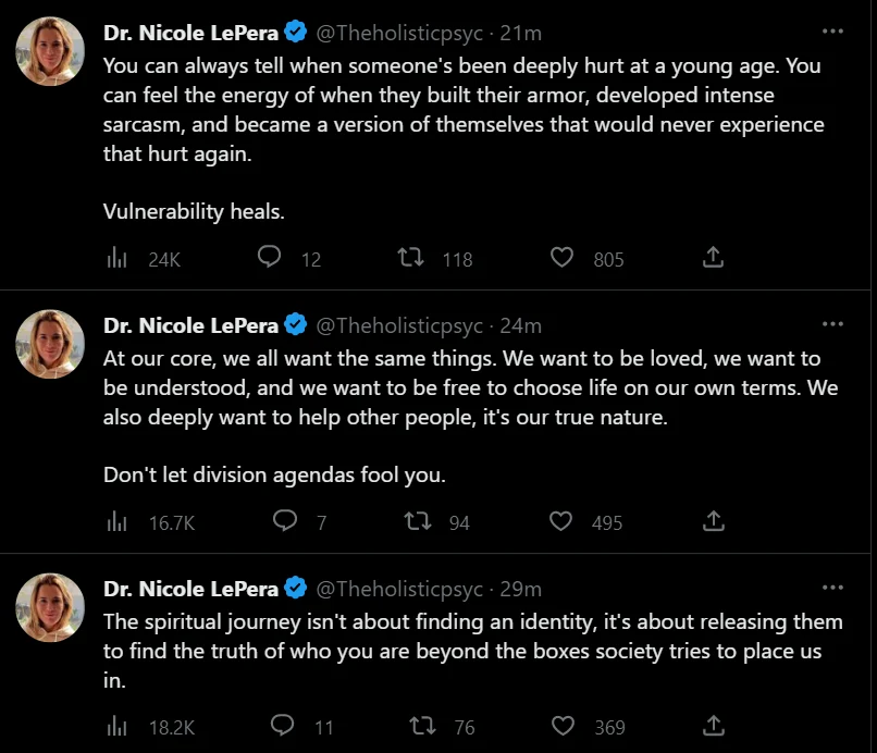 Wise Words by Dr. Nicole LePera | Scrolller