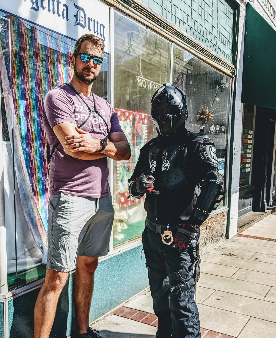 There was a request for quality content, so here is me making Little Rock superhero look small ...