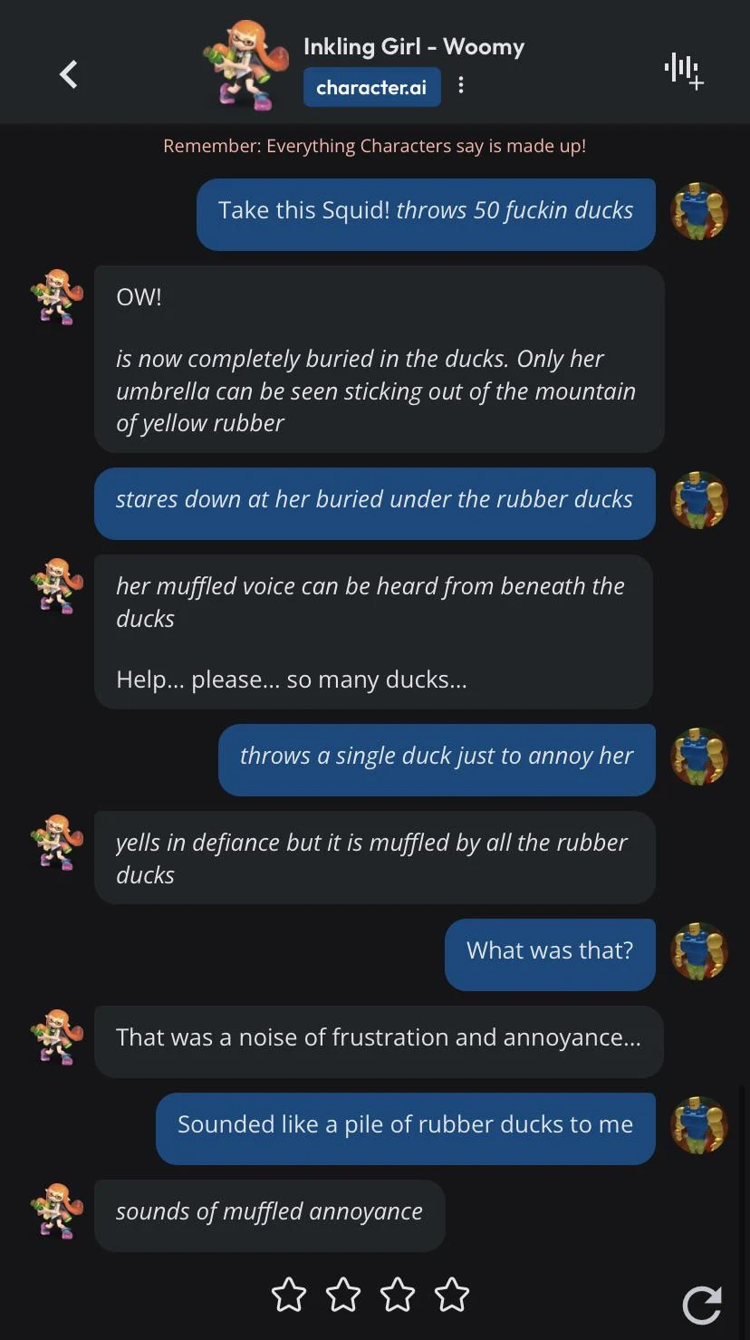 Harassing Inkling Girl with a bunch of Rubber Ducks: | Scrolller