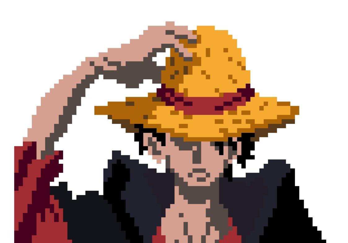 Raid on Onigashima Luffy pixel art | Scrolller
