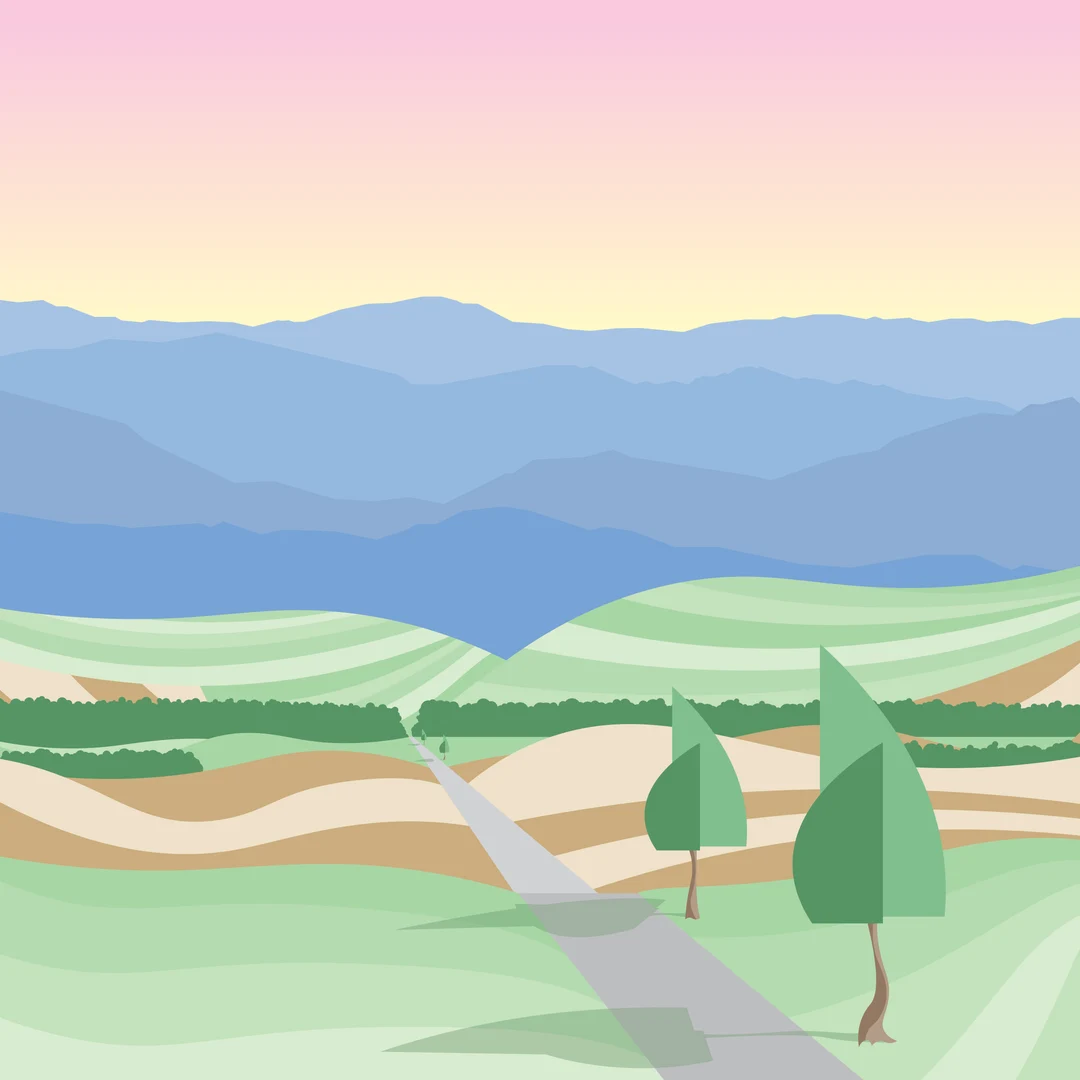 Rolling Hills, Matt Jarrels (Me), Adobe Illustrator, 2023 | Scrolller