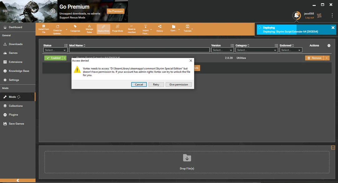 Discover more like Skyrim: help i'm trying to download skse64 but this keeps happening and ...