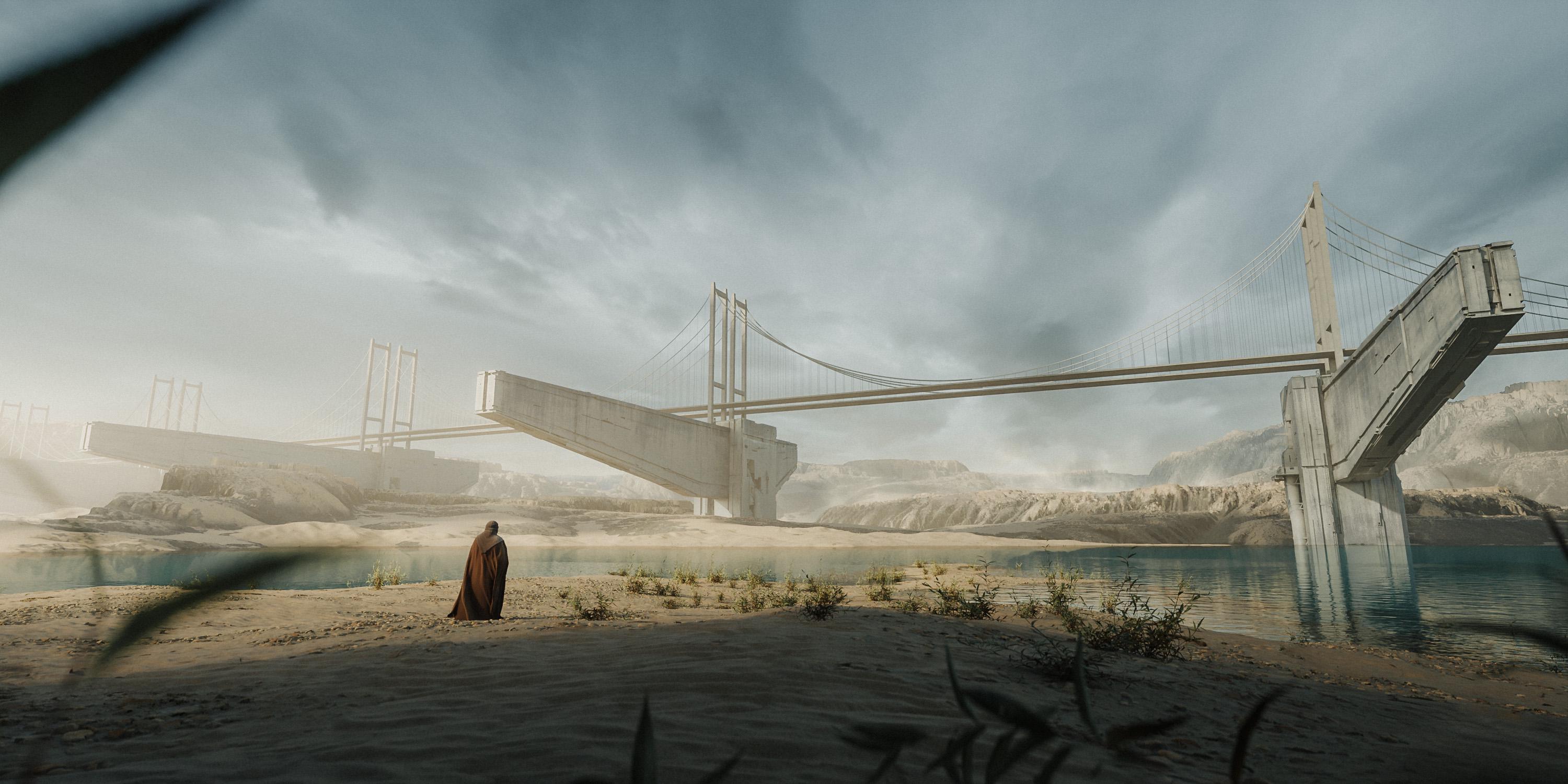 Weird looking bridge, dennis kreker, digital, 2025 | Scrolller